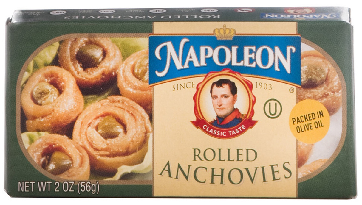 Rolled Anchovies 2oz - The Napoleon Co.