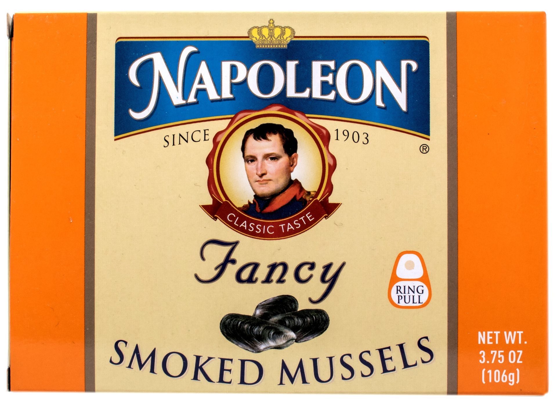 Fancy Smoked Mussels 3.75oz - The Napoleon Co.